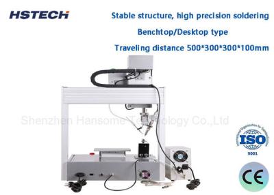 China Automatic PCB Soldering Robot HS-S5331R 500x300mm Stepper Motor Timing Belt for sale