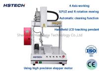 China 4 Axis Automatic Soldering Machine with Rotation 300x300x100mm HS-S331R for PCB Soldering for sale