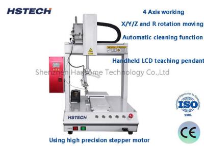 China 4 Axis Automatic Soldering Machine with Rotation 300x300x100mm HS-S331R for PCB Soldering for sale