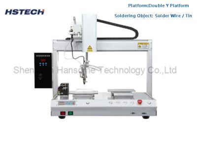 China 4 Axis Robotic Soldering Machine 500mm X 300mm Y Solder Wire Feeding Automated Soldering Equipment for sale