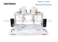 China Automatic Precision Soldering Robot 8 Axis Dual Table Dual Head Robotic Soldering Machine HS-DH800 for sale
