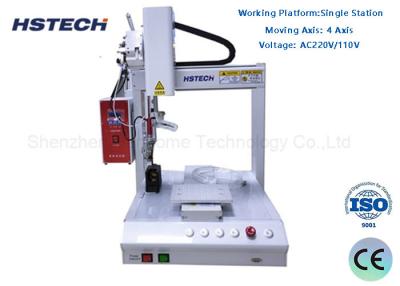 China Single Working Station 360 Degree Tabletop Soldering Robot With Smoke Purification Filter System for sale