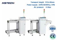 China 90 Degree PCB Magazine Unloader 530x390mm SMT Production Line LED Button Control for sale