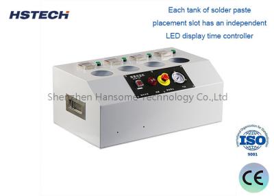 China Automatic Solder Paste Thawing Machine 4 Tanks 0.4Mpa Air Pressure PLC Control for sale
