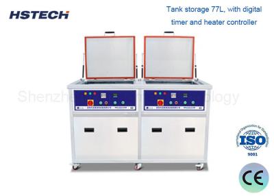 China SUS304 Stainless Steel 77L Ultrasonic Cleaning Machine 3000W Heating Power AC380V for sale