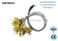 China Thermocouple with Connector TD Plugs SR Type Ceramic Plastic for 0-1800°C Use Temperature for sale