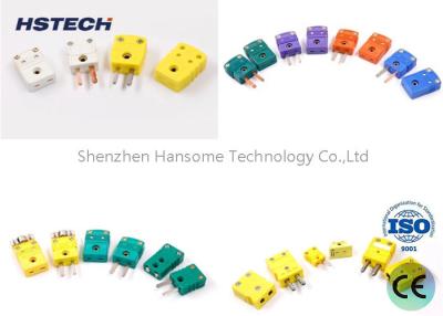 China NrCr-constantan Thermocouple with Connector, 0-700°C Use Temp, WRE E, Ceramic/Plastic for sale