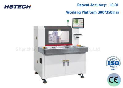 China 2000W 4 Axis Offline Dual Platform PCB Separator Router Machine RM-F550 300x350mm for sale
