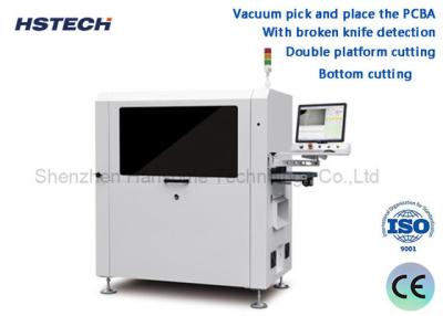 China Double Platform Inline PCBA Router Machine with Broken Knife Detection 260x340mm for sale