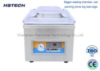 China Double Sealing Chamber Vacuum Machine 400mm 1.5KW Transparent Cover for Electronics Food Packaging for sale