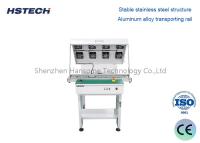 China Stainless Steel PCB Handling Conveyor 500mm Width Hand Crank Adjustment 0.5-20m/min Speed for sale
