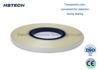 China Transparent PET Hot Sealing Cover Tape 9.3mm Width 0.2Mpa Sealing Pressure for SMD Component Counting for sale