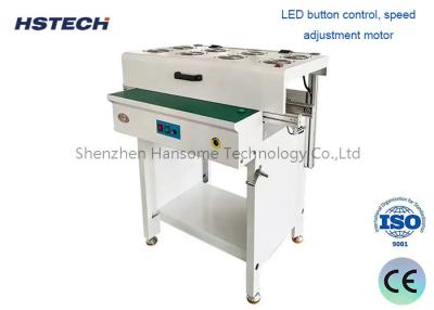 China Aluminum Alloy Rail Stainless Steel Manual Hand Crank ESD Belt PCB Conveyor 0.5-20m/min for sale