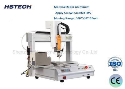 China 3 Axis Single Slide M6 Screw Locking Machine Desktop Aluminum HS-SL551S for sale