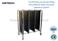 China Anti-Static 4 Wheels PCB Storage Turnover Car store with 3 Layers for sale
