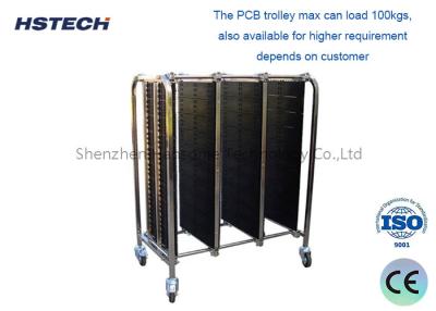 China Anti-Static 4 Wheels PCB Storage Turnover Car store with 3 Layers for sale