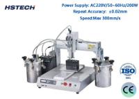 China 4 Station Automatic LED Bulb Glue Dispenser 160mm Max Diameter PLC Controlled for sale