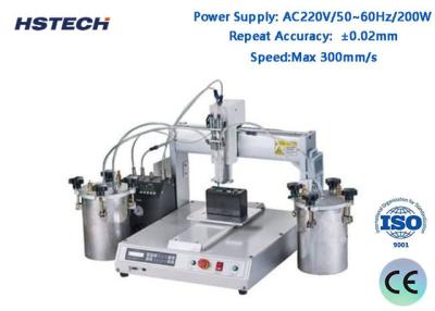 China 4 Station Automatic LED Bulb Glue Dispenser 160mm Max Diameter PLC Controlled for sale