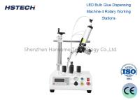 China 4 Station Automatic LED Bulb Glue Dispenser 160mm Max Diameter 1000-1500pcs/h for sale