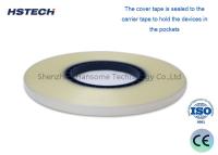 China Transparent Hot Sealing PET Cover Tape 9.3mm Width 0.2Mpa Sealing Pressure for SMD Component Counter for sale
