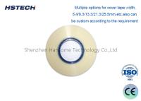 China SMD Component Counter Cover Tape: Transparent Hot Sealing PET Material for sale