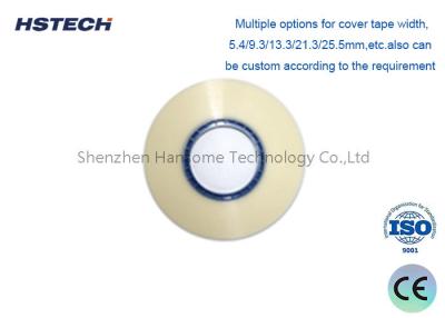 China SMD Component Counter Cover Tape: Transparent Hot Sealing PET Material for sale
