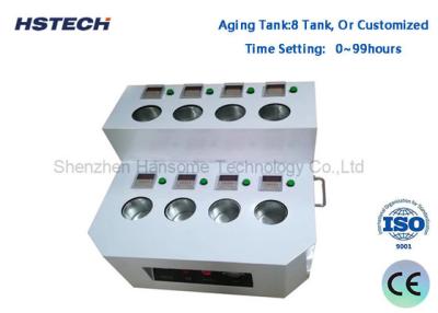 China Automatic Solder Paste Thawing Aging Machine 0.4Mpa Air Pressure 8 Tanks PLC Control for sale