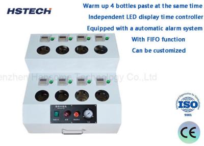 China Solder Paste Thawing Machine 4 Tank Independent LED Timer FIFO Function AC110V 220V for sale