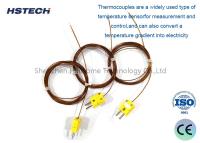 China Thermocouple with Connector TD Plugs SR Type Ceramic Plastic for 0-1800°C Use Temperature for sale