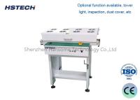 China PCB Conveyor with Cooling Fans Green Belt Roller Type Buffer 500mm Width 0.5-20m/min for sale