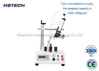 China Text Screen Automatic Glue Dispensing Machine 4 Station 160mm for LED Bulb Par Light for sale