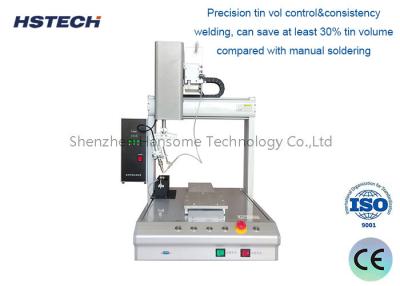 China 4 Axis Automatic Soldering Machine X Y Z R 300x300x100mm 360 Degree Rotation High Precision for sale