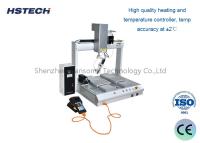 China Doulbe Working Station 4 Axis Automatic Desktop Soldering Machine With Stepper Motor for sale