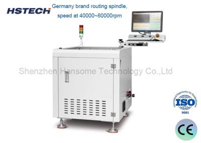 China Straight Line Depaneling 4 Aixs Offline Dual Platform PCB Router Machine for sale