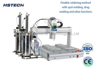 China Capacity 1000~1500pcs/H Automatic LED Bulb Glue Dispenser With 4 Rotary Working Stations & Text Screen for sale