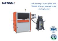 China 100000 RPM Spindle CCD System Inline PCB Depaneling Router Machine for ATE Test Line for sale