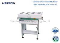 China LED Button Control Thickness Stable Stainless Steel Aluminum Alloy Transporting Rail SMT Conveyor for sale