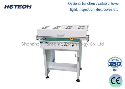 China LED Button Control Thickness Stable Stainless Steel Aluminum Alloy Transporting Rail SMT Conveyor for sale