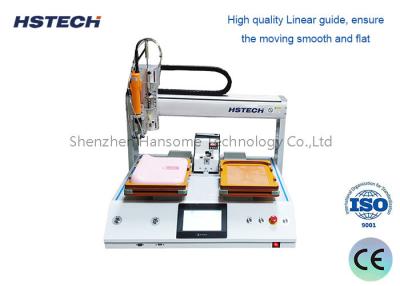 China Double Platform 4 Axis Automatic Soldering Robot 500x300mm Stepper Motor Drive for sale