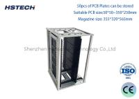 China ESD Antistatic PCB Magazine Rack Metal Anti Heat 535x460x565mm 50pcs for sale