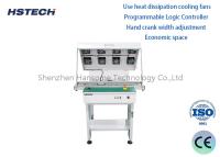 China Smooth Running Anti Static Flat Belt SMT PCB Cooling Conveyor With Cooling Fans And Towerlight for sale