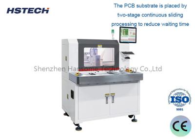 China RM-F550 PCB Router Machine 300x350mm Dual Platform High Speed Depaneling Cutter 60000rpm for sale