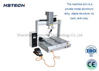 China 4 Axis Desktop Soldering Machine 300x300mm with Hiwin Linear Guide and Auto Cleaning for sale