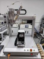 China Desktop Automatic Vision Guided PCB Dispensing Machine AB Glue 300x300mm XYZ for sale
