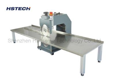 China HS-F150 Double Circular Blade PCB Depaneling Machine 60W 1.2/2.4m Platform for Fiber Glass Boards for sale