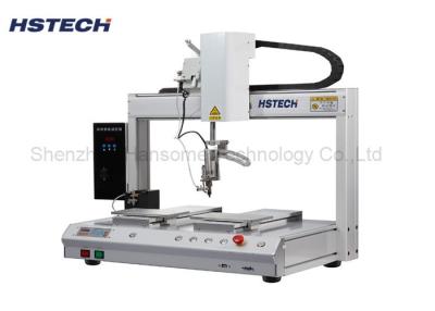 China Heating Control PCB Soldering Robot Machine with 500-600mm X-Axis Range and ±0.02mm Accuracy for 0.6-1.0mm Solder Wire for sale