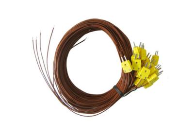 China TD Plugs SR K-Type Thermocouple with Connector - Ceramic Plastic Construction for 0-1200°C Temperature Range for sale