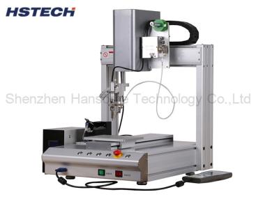 China Desktop Auto Soldering Machine with 300×300mm Work Area and ±0.02mm Accuracy for Precision Electronics Assembly for sale