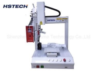 China HS-S331R 4-Axis Auto PCB Soldering Machine 300x300x100mm AC 110V/220V ±0.02mm Accuracy for sale