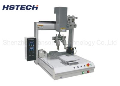 China HS-DS441 Double Head Automatic Soldering Robot with 400×400mm Range and 300mm/s Speed for PCB Assembly for sale